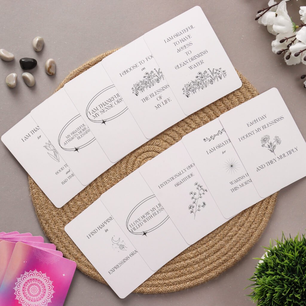 Gratitude Affirmations Deck: 50 Cards to Cultivate Thankfulness and ...